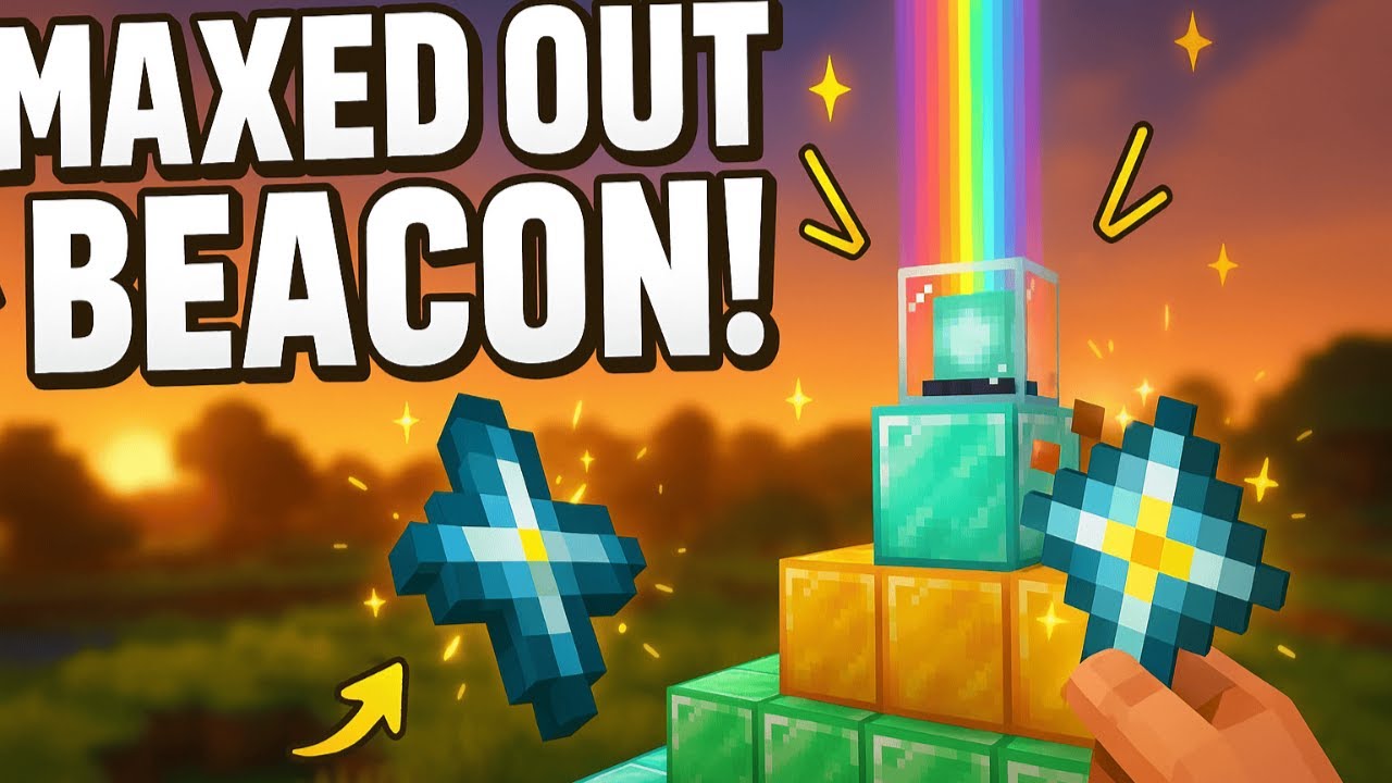 How to Build a Maxed Out Beacon in Minecraft 2025 (Fast & Easy Guide ...