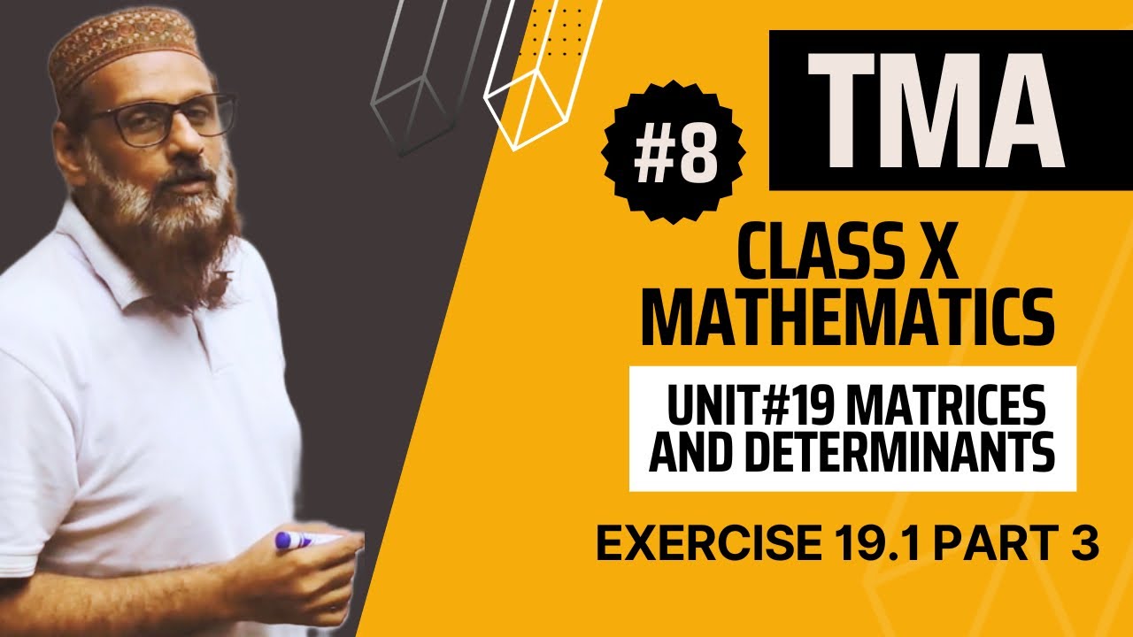 Exercise 19.1 Q.6 (Part 3) | Unit 19 | Mathematics | Class 10 | TMA ...
