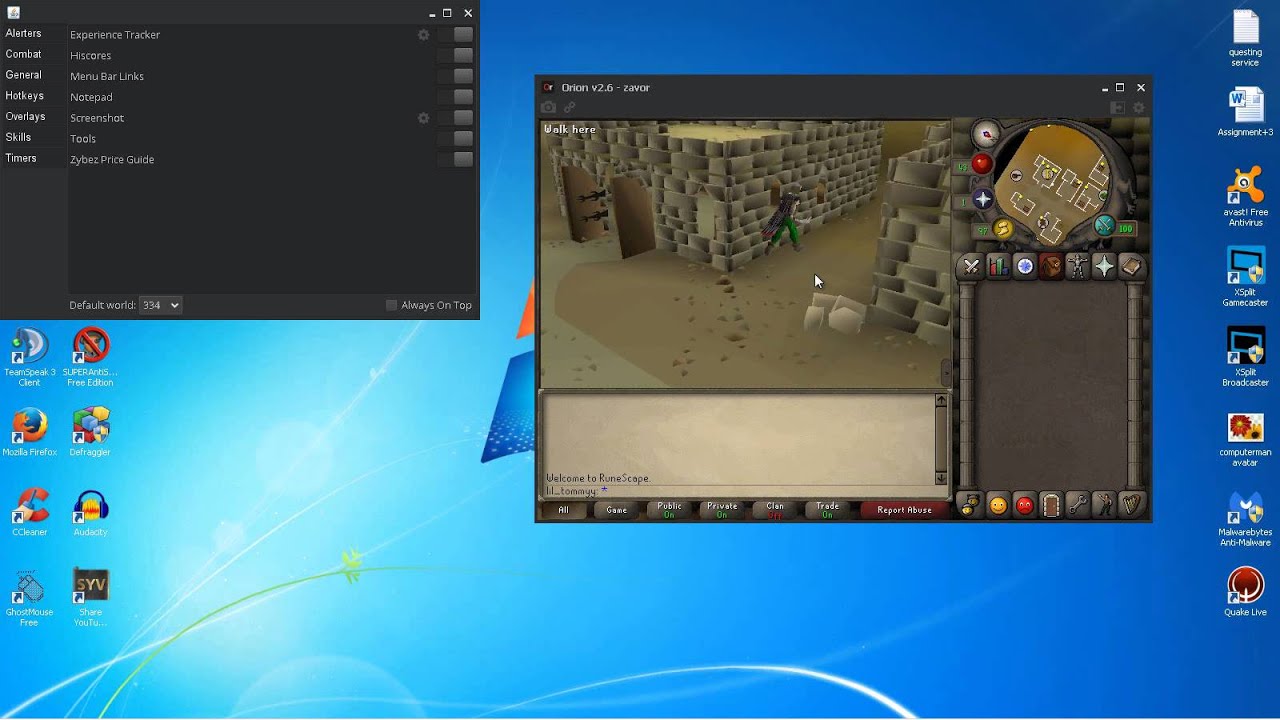 Runescape 2007 Orion Client Professional Free to use - YouTube
