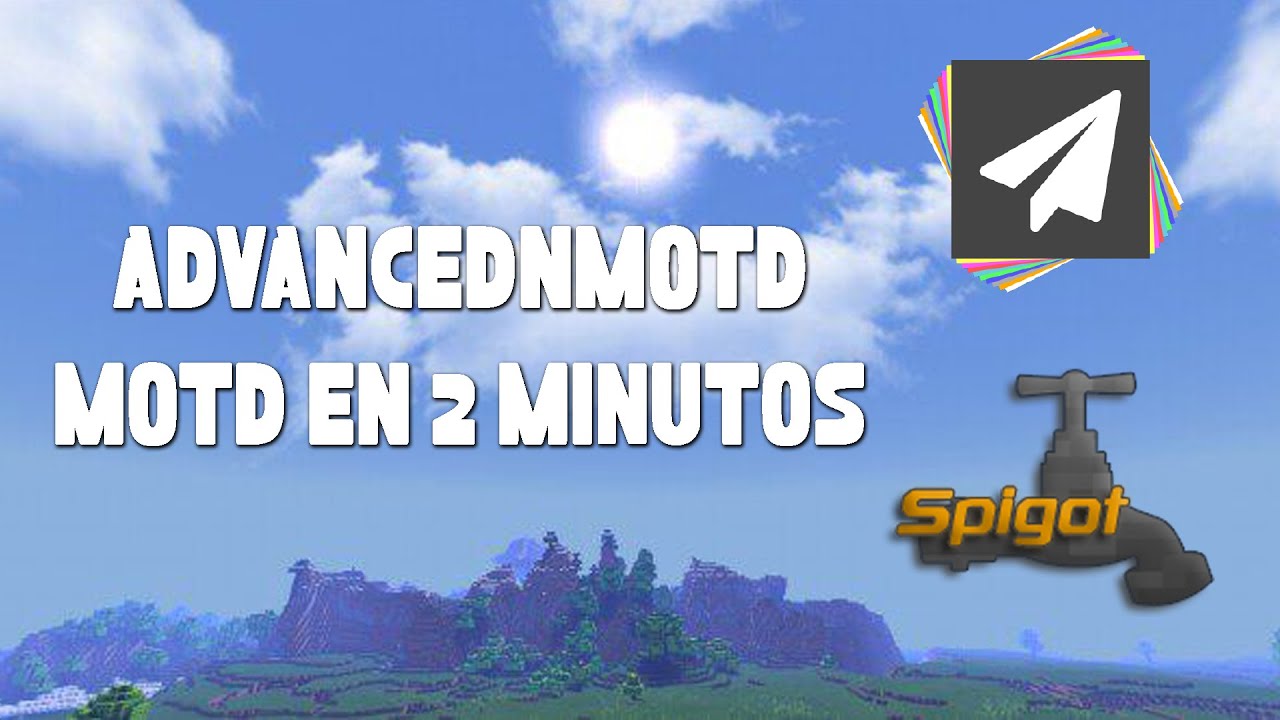 CONFIGURA TU MOTD EN 2 MINUTOS - ADVANCEDNMOTD PLUGIN - YouTube