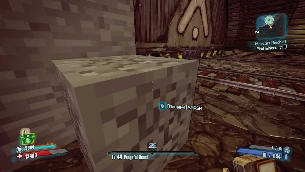 Borderlands 2: Minecraft Easter egg location - YouTube
