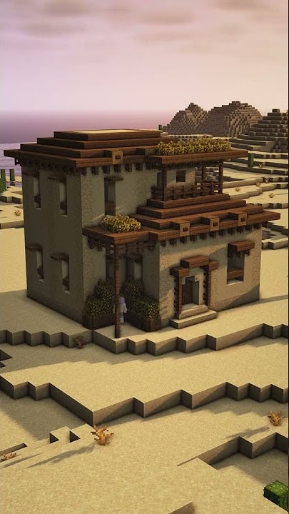 Красивый дом в пустыне Shorts Майнкрафт Minecraft Youtube