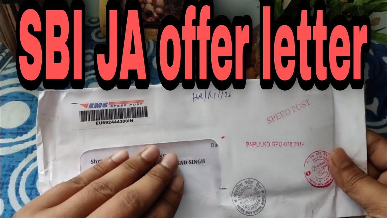 finally SBI JA offer letter came😇🥳 - YouTube