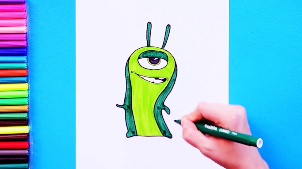 How to draw Doc Slug (Slugterra) - YouTube