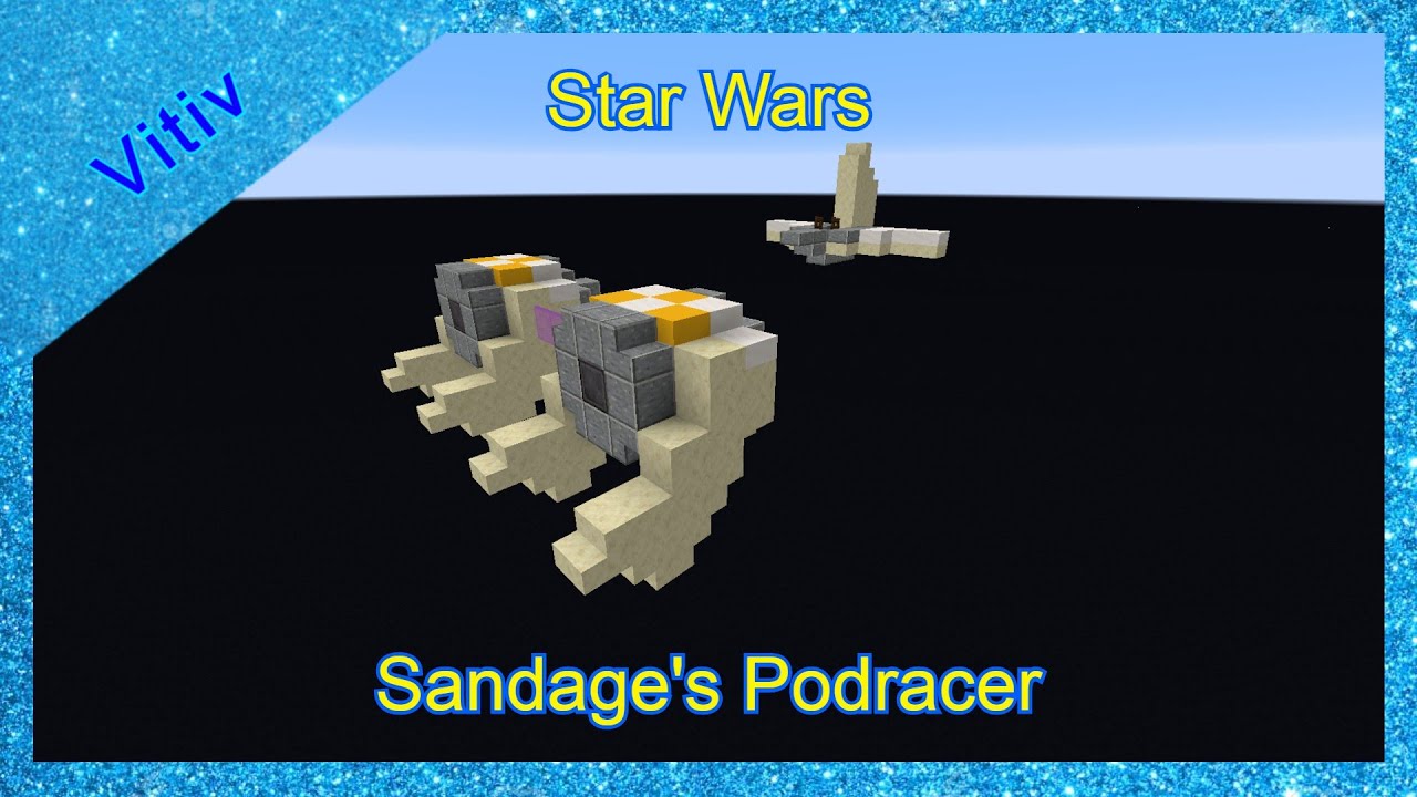 Star Wars Wan Sandage's Podracer in Minecraft - Tutorial - YouTube