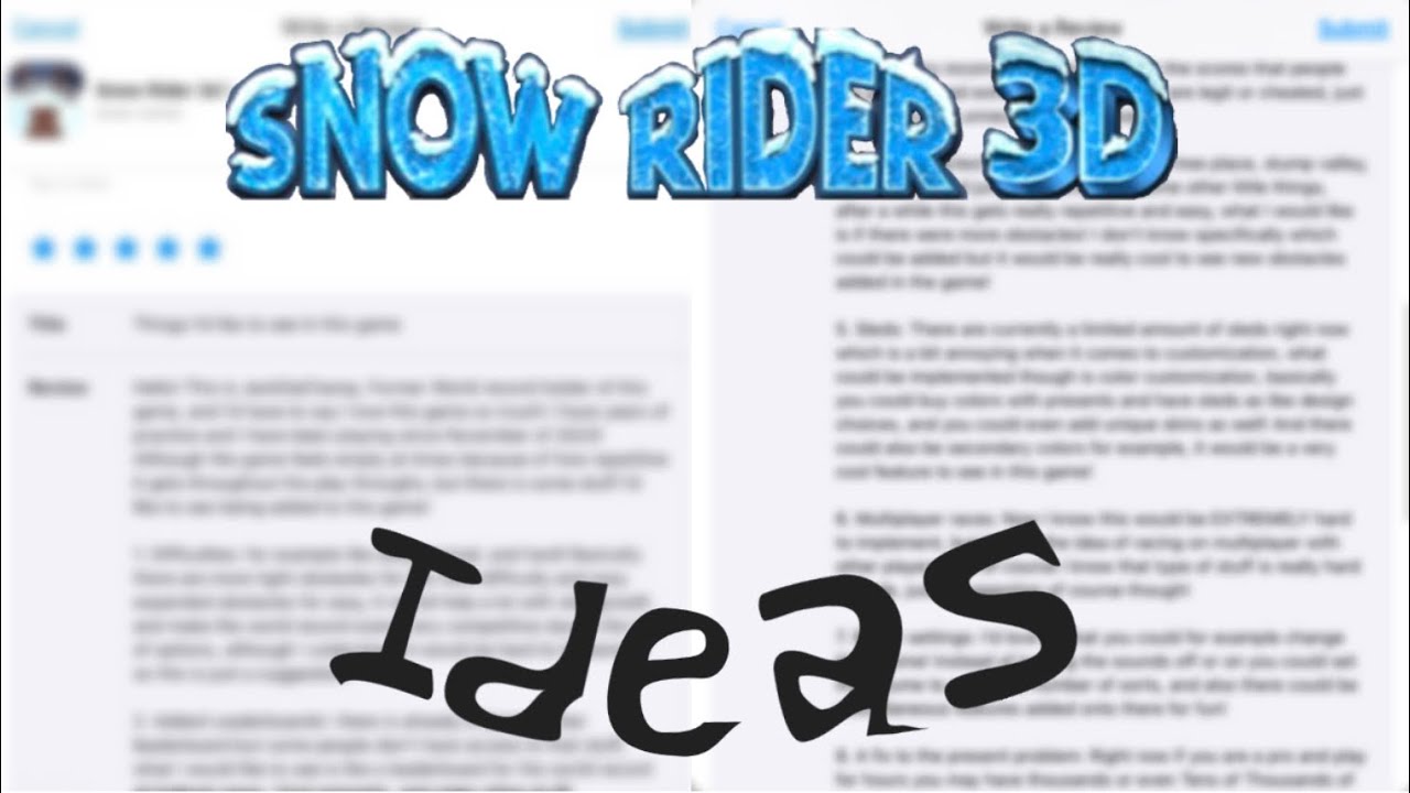 11 Ideas for Snow Rider 3D! - YouTube
