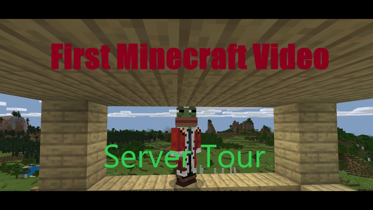 My FIRST MINECRAFT VIDEO (Server Tour #1) - YouTube