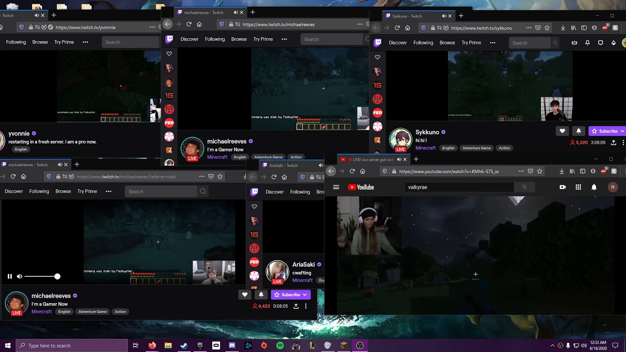 OTV Minecraft stream with all tabs open - YouTube