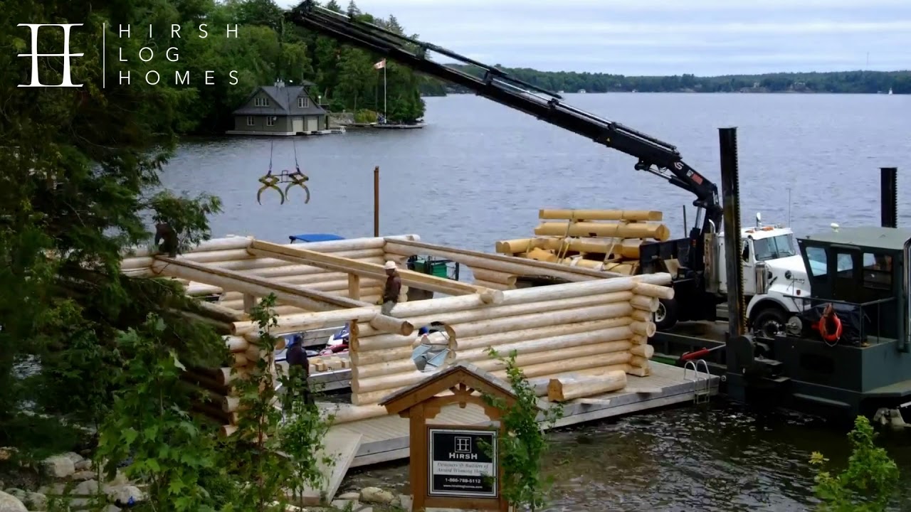 Log Boathouse Assembly - YouTube