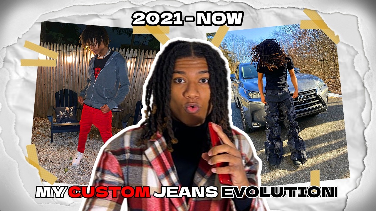 MY CUSTOM JEANS EVOLUTION - 1K SPECIAL + tips and Advice - YouTube