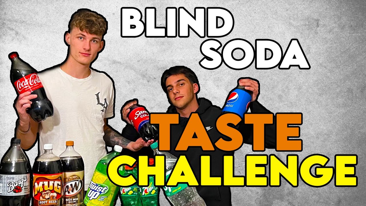 BLIND SODA TASTE TEST CHALLENGE - YouTube