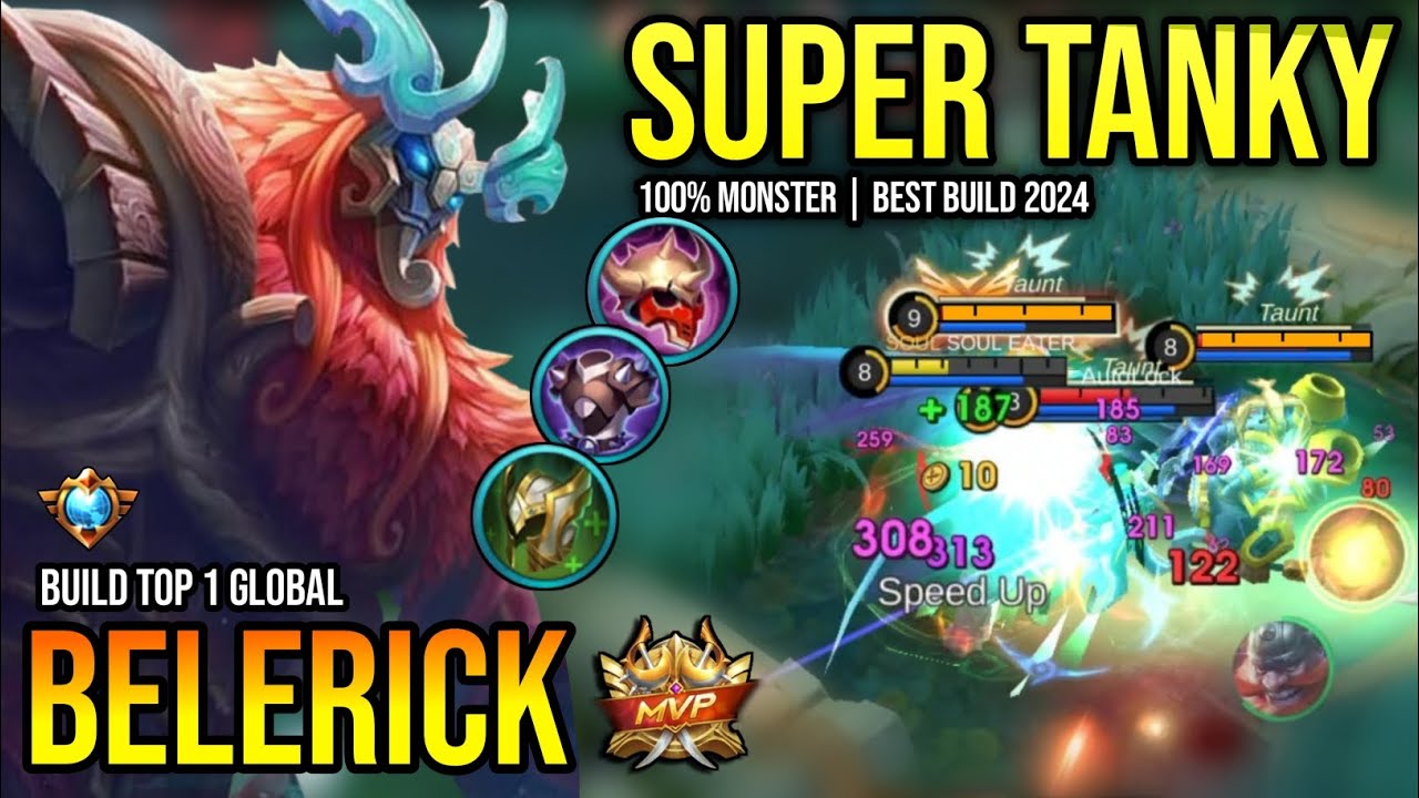 BELERICK BEST BUILD 2024 | BUILD TOP 1 GLOBAL BELERICK GAMEPLAY ...