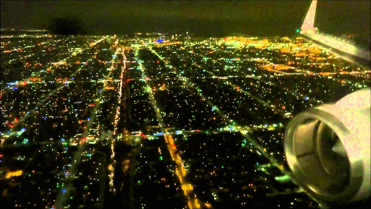 Los Angeles American 757 Night Landing w/ ATC HD - YouTube