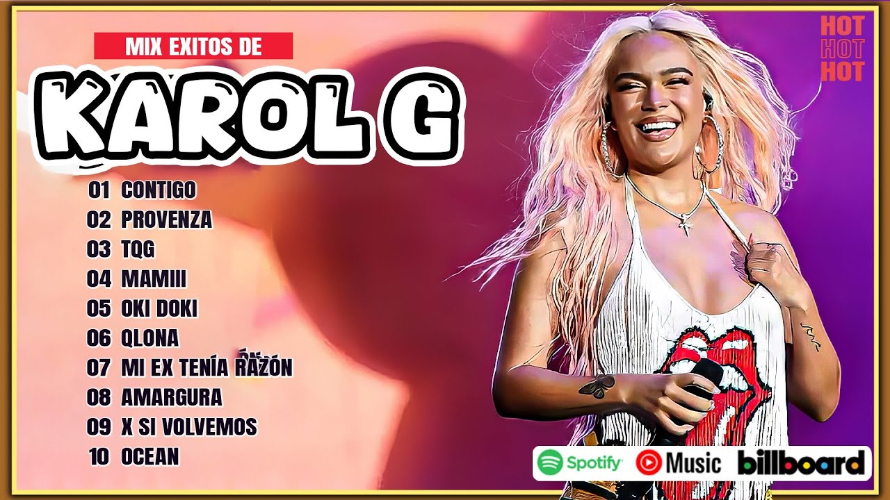 Karol G 2024 - Mejores Canciones de Karol G - Grandes Éxitos De Karol G ...