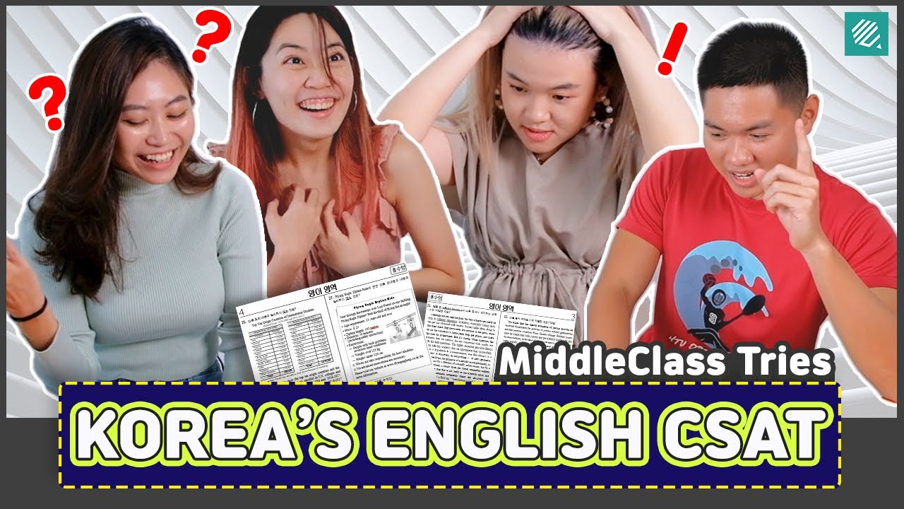 Answering South Korea's English CSAT Questions | 영어 수능 시험 보기 - YouTube