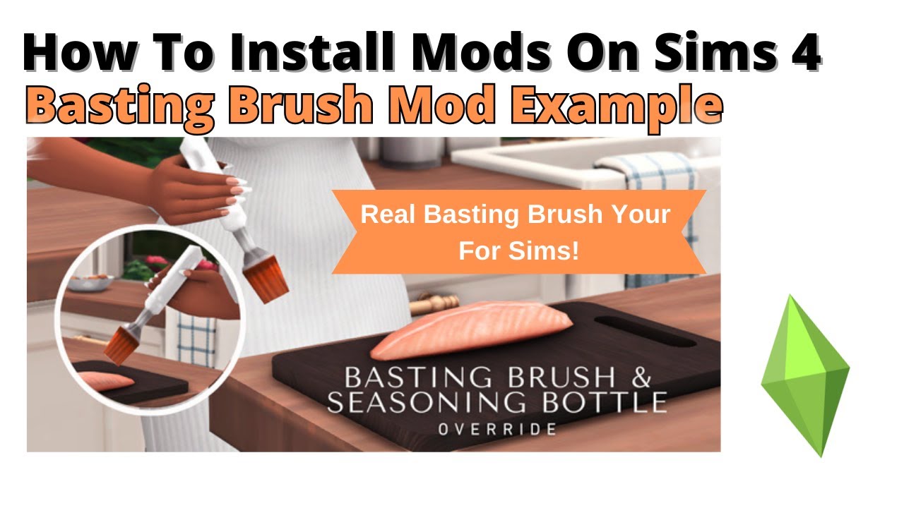 How To Install Basting Brush & Seasoning Bottle Override Mod For Sims 4 ...