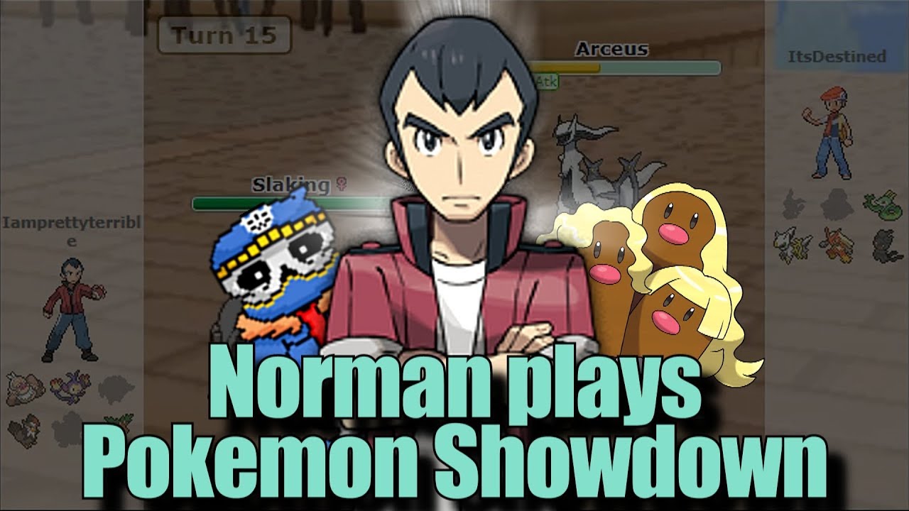 Playing as GYM LEADER NORMAN! | Pokemon Showdown All-Stars (feat ...
