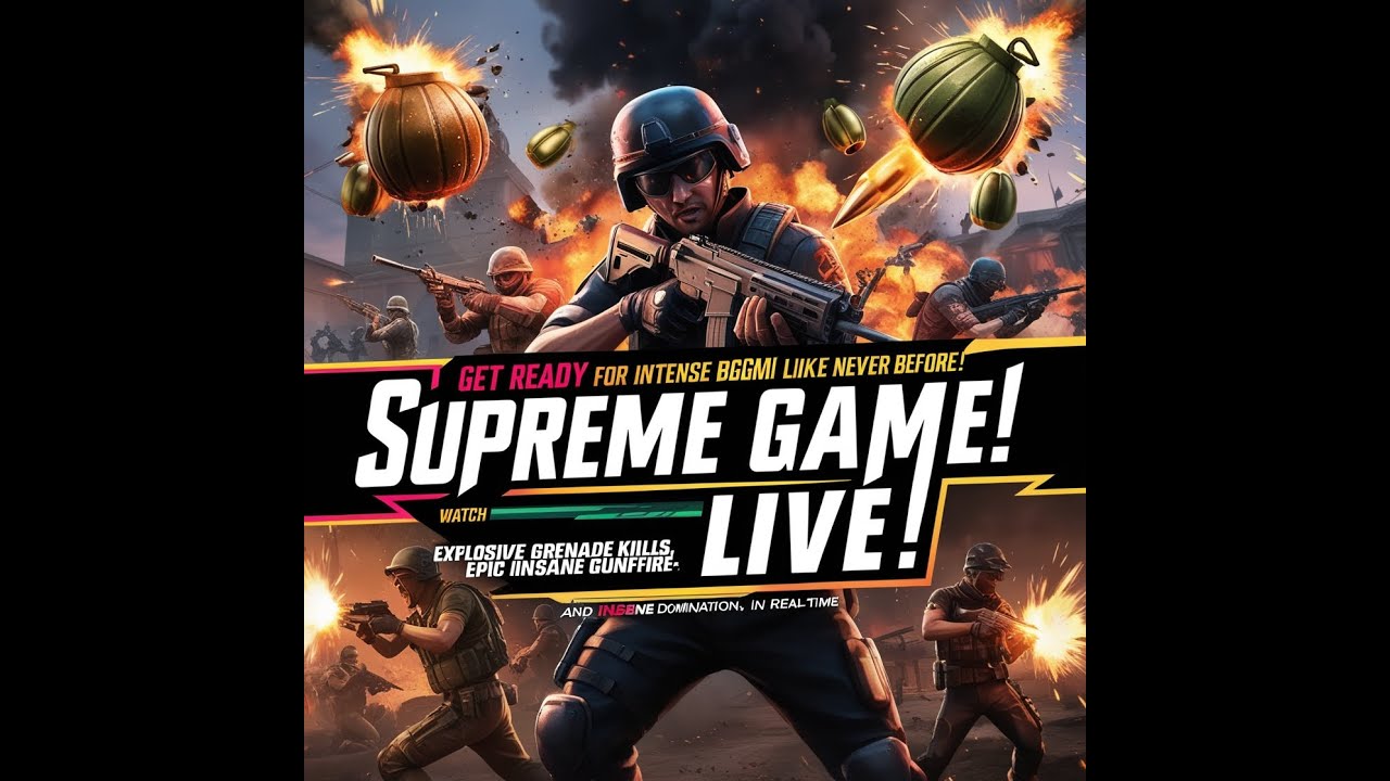 Supreme Gamer is LIVE !!!- Watch Me Dominate the Battleground! #bgmi # ...