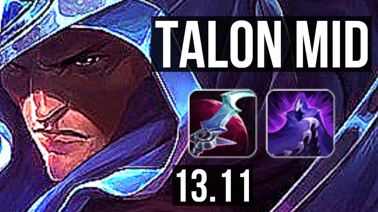 TALON vs K'SANTE (MID) | 3.8M mastery, 1300+ games, 11/2/7, Legendary ...