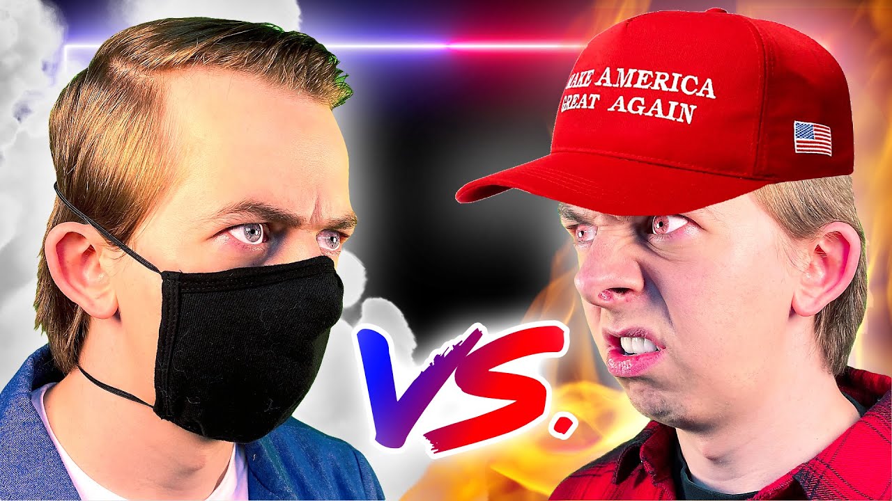 Trump Supporter vs. Liberal (Face Mask Rap) - YouTube
