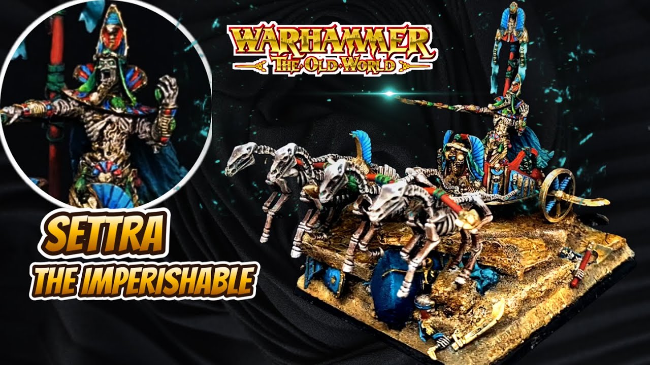 Settra The Imperishable, Ruler of Tomb Kings of Khemri Showcase ...
