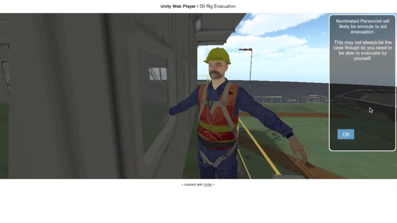 Offshore Rig Fire Evacuation Simulation - Online Demo HD - YouTube