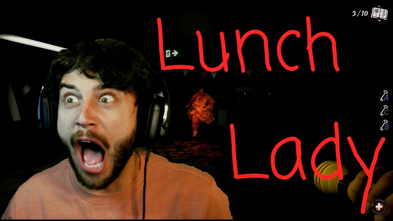 LUNCH LADY (first time playing) SCARY HORROR GAME!!! (FUNNY REACTIONS ...