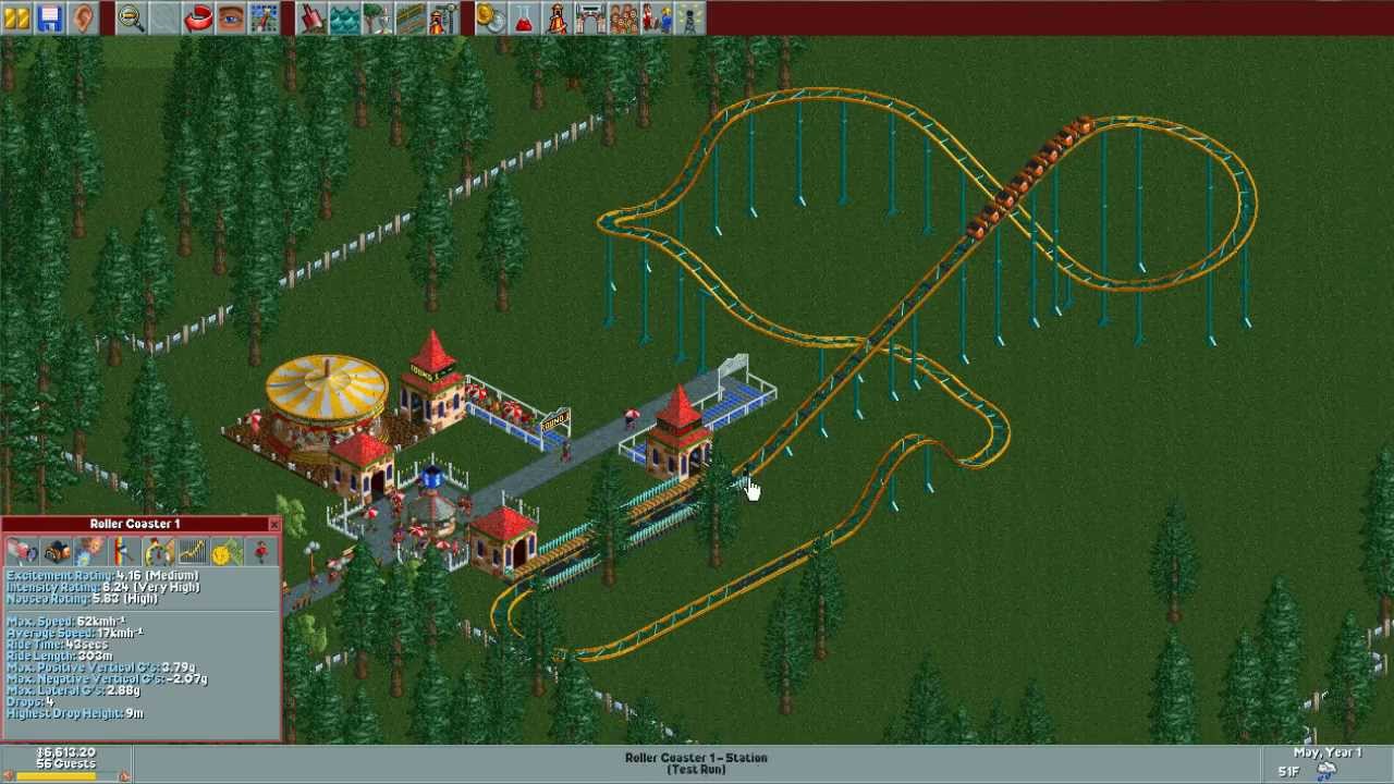 {#001} Roller Coaster Tycoon: Forest Frontiers (1/4) | A Good Start ...