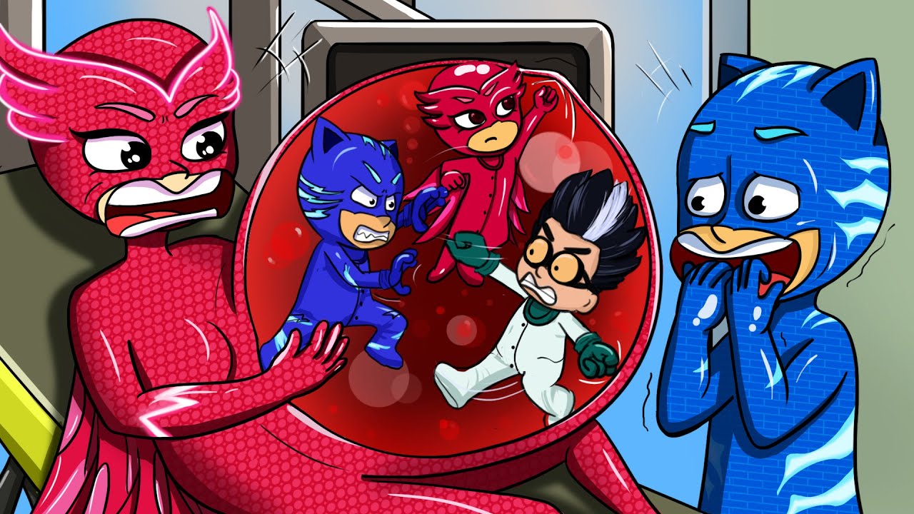 WARNING! Heroes Trapped - Who Will Rescue Them? | PJ MASKS 2D Animation ...