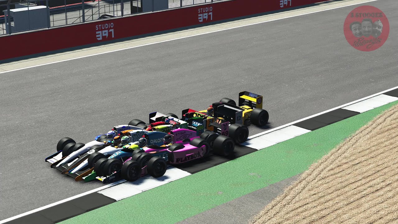 2023 07 01 rfactor 2 mod 1991 F1 Ferrari Silverstone Hot Laps Overlaid ...