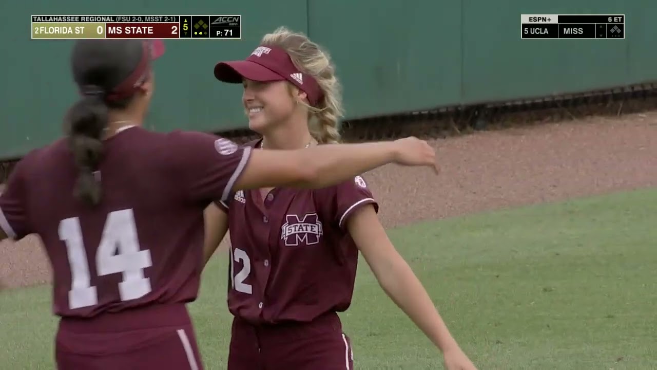 Brylie St. Clair speeds to the warning track to make a remarkable catch ...