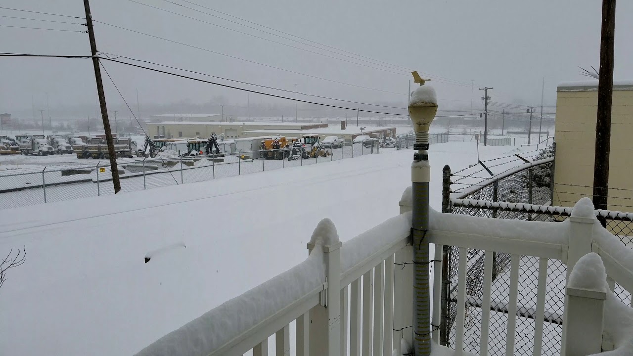 Epic Thunder Snow East Coast Blizzard - YouTube