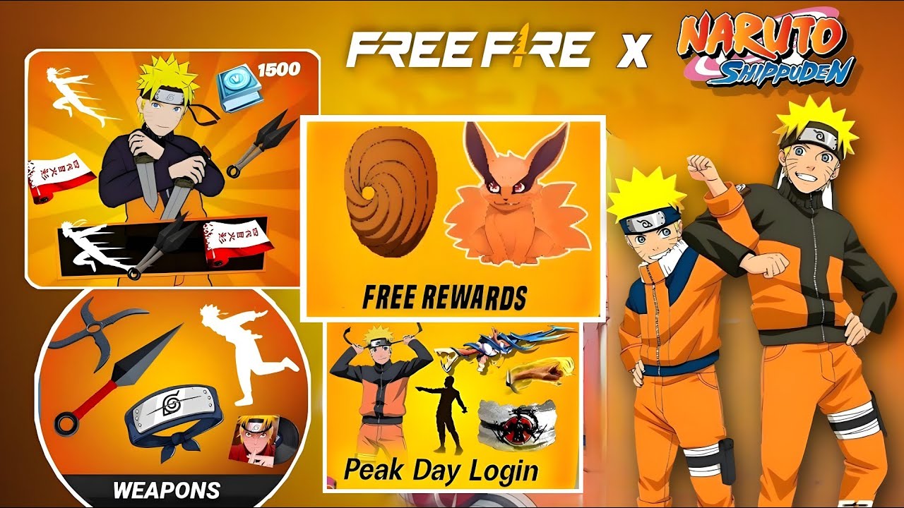 FREE FIRE X NARUTO COLLAB, 7TH ANNIVERSARY EVENT FREE FIRE 2024 | FREE ...