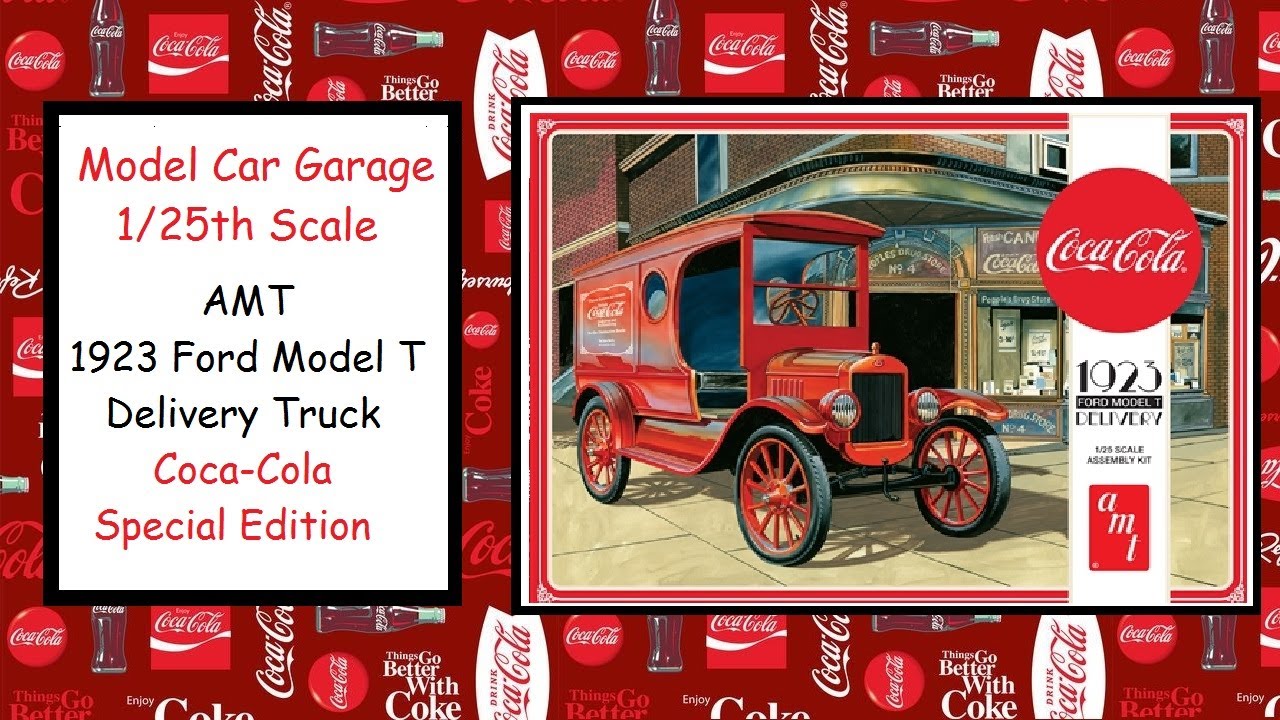 Model Car Garage - 1923 Model T Ford Coca Cola Delivery Van Model Kit ...