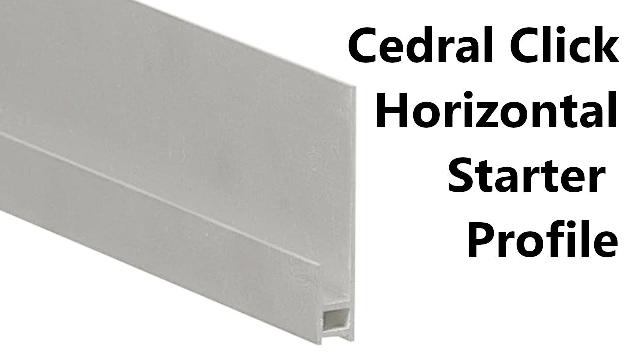 Cedral click aluminium horizontal starter profile - YouTube