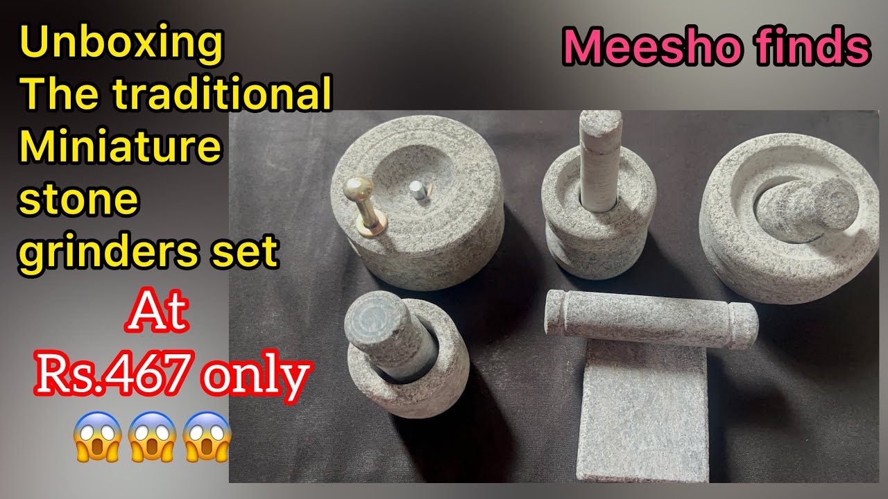 Unboxing the Miniature STONE GRINDER SET/meesho finds/Mini stone ...