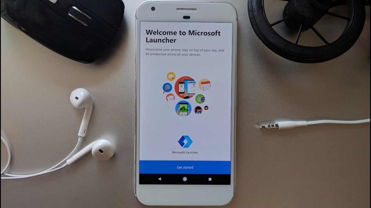 Microsoft Launcher on Any Android Smartphone | Google Pixel XL! - YouTube