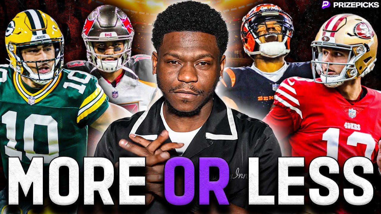 NFL SUNDAY MORNING PICKS 🤑| 👆🏾MORE OR LESS 👇🏾 - YouTube