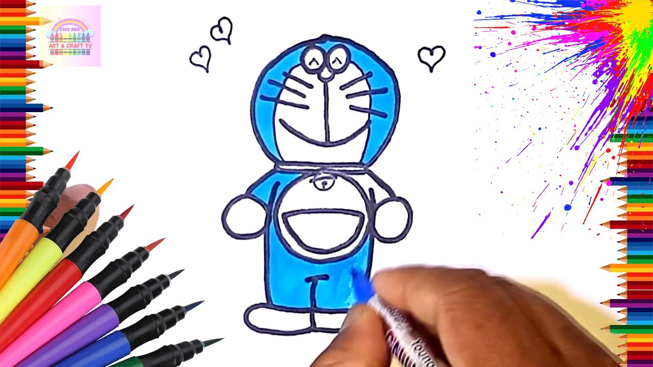 How to Draw Doraemon #doraemon #chuchutv #cocomelon #Howto #arts # ...