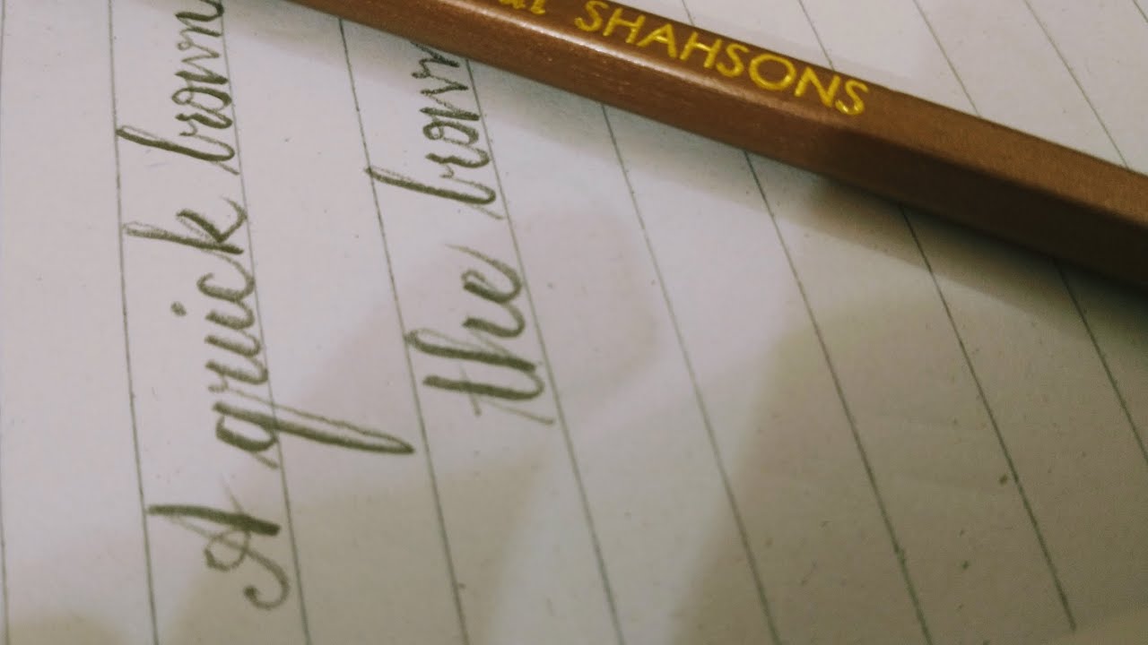 English handwriting| satisfying calligraphy - YouTube