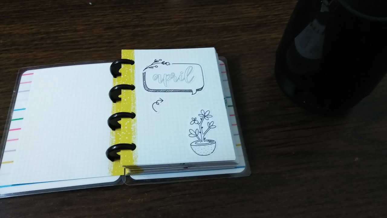 Diy Micro Notebook Into A Planner // Micro Planner 2019 - YouTube