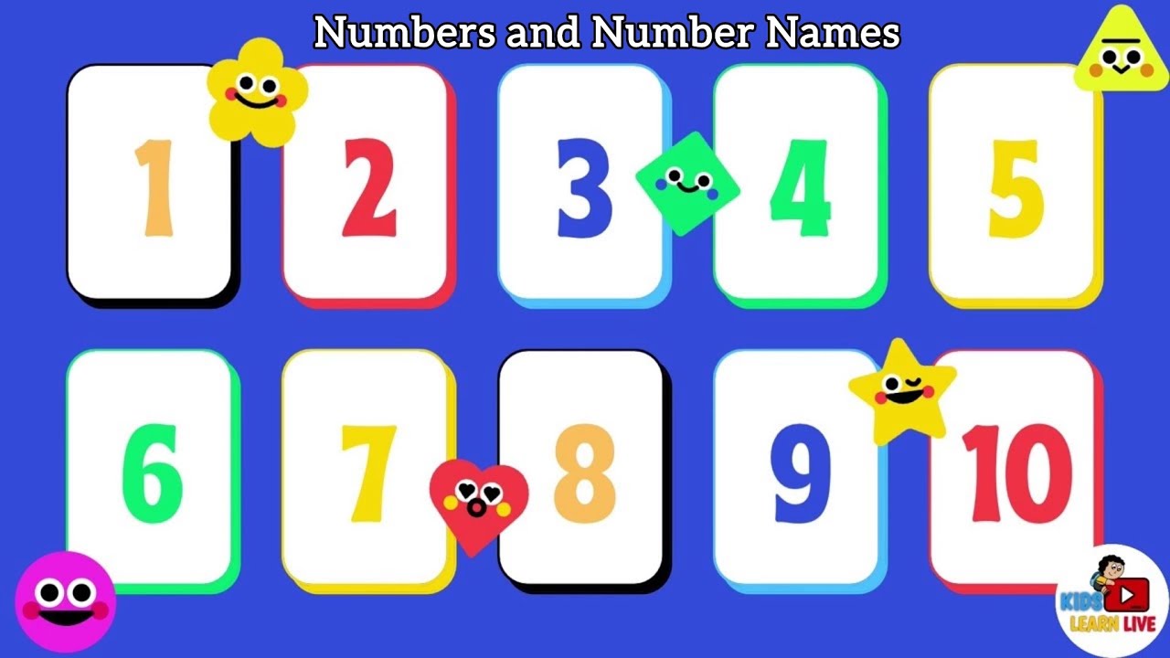🎯 “Learn Numbers 1 to 10 with Number Names | Counting for Kids” # ...