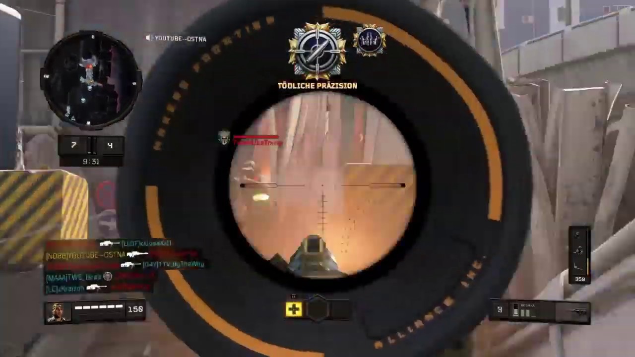 Cod bo4! 360 Quick scope!!! Only sniper! Sniper montage - YouTube