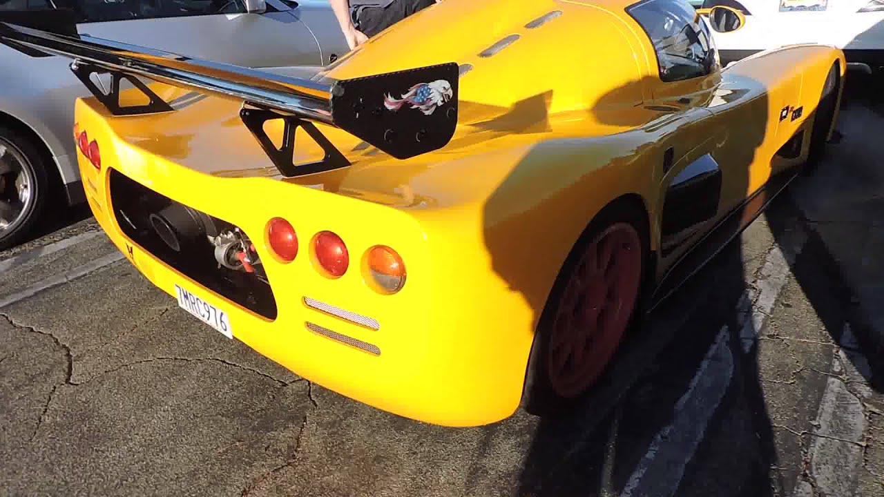 Yellow Ultima GTR race car V8 LS1 Swapped + Engine + Exhaust and ...