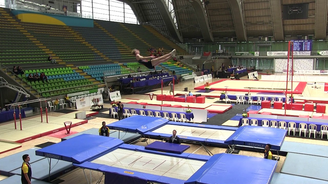 Isaac Rowley - Trampoline Team Final - 2018 Pacific Rim Championships ...