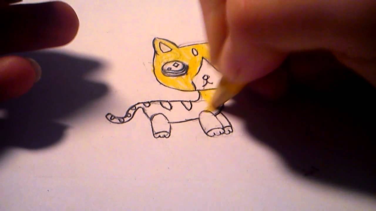 How to draw an lps cat (part 3) - YouTube