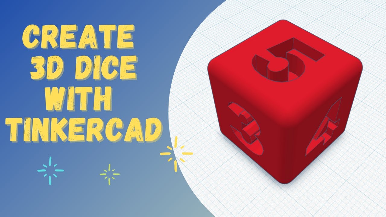 Create 3D Dice using TinkerCAD - YouTube