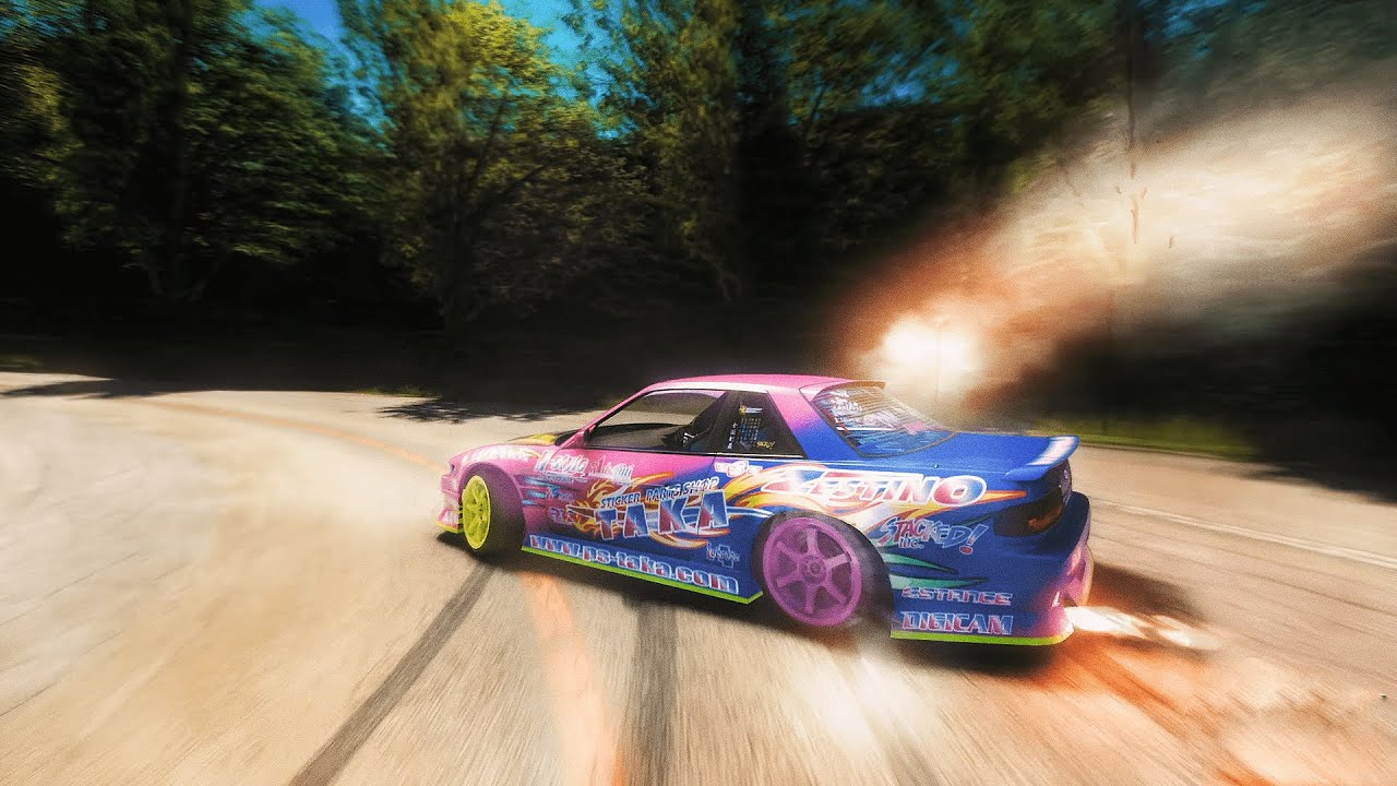 S13 Zenki Tsubaka Uphill - Assetto Corsa | Learning Wheel Drift. - YouTube