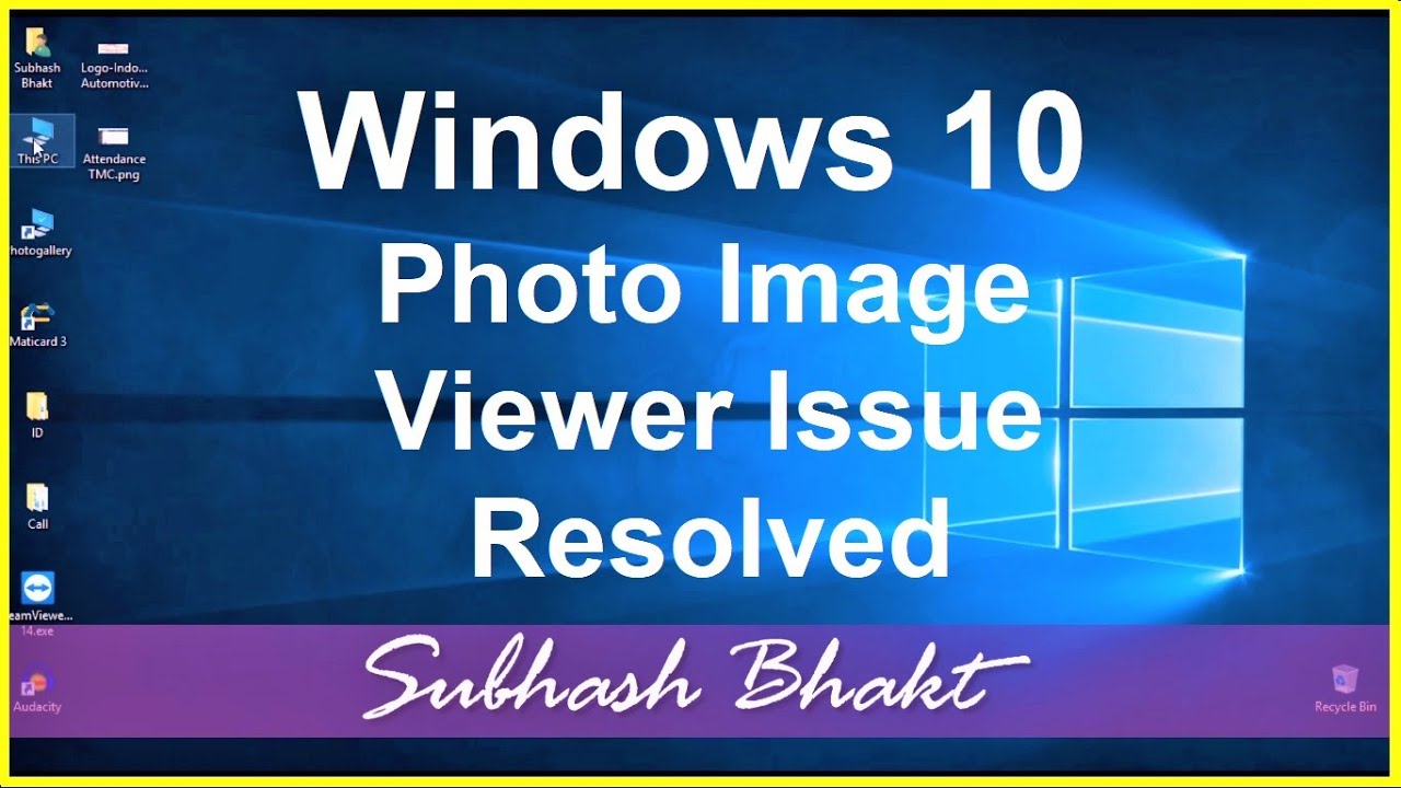 Windows 10 Photo Viewer Issue Resolved - YouTube