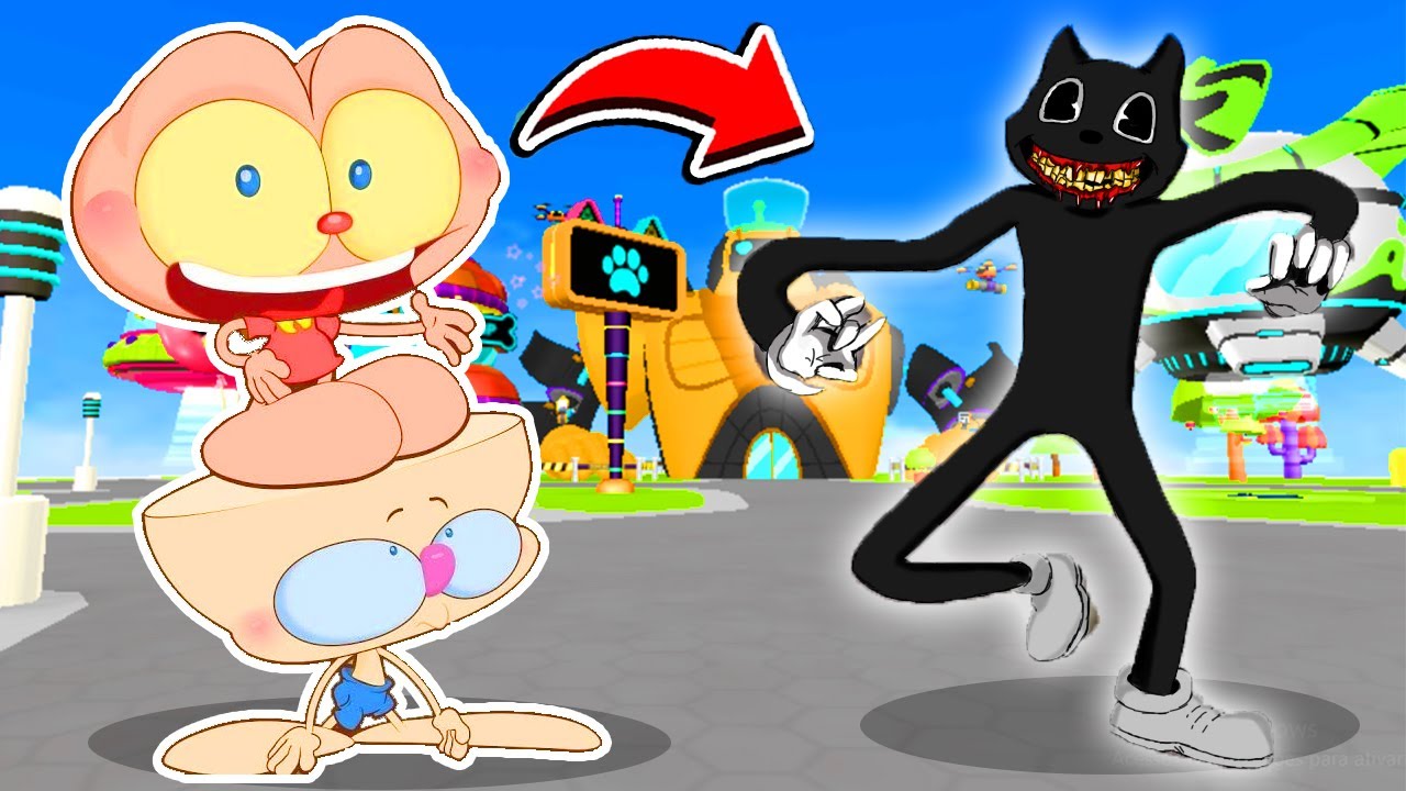MONGO E DRONGO ENCONTRAM O CARTOON CAT NO PK XD! - YouTube